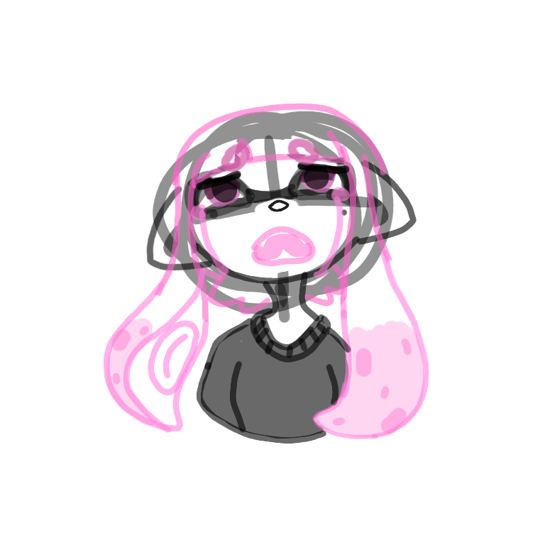 Sad Inkling Sketch - ibisPaint