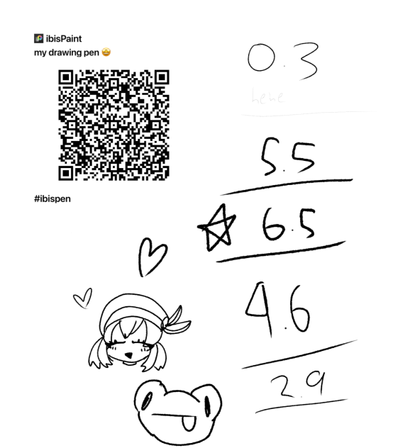 brush I use for drawing now - ibisPaint