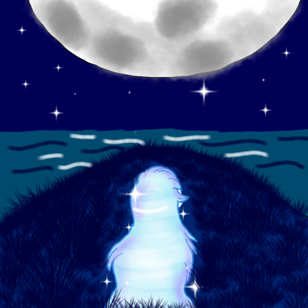 Moonstone in the moonlight - ibisPaint