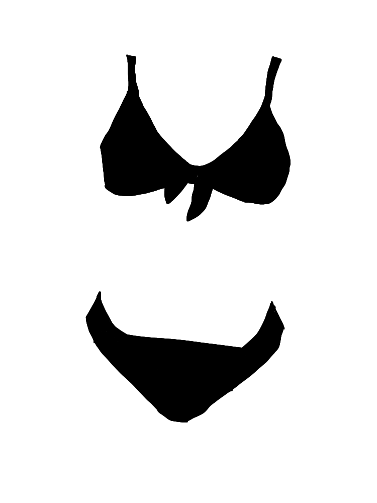 Black bikini - ibisPaint