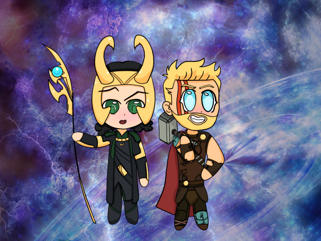 Thor and Loki - ibisPaint