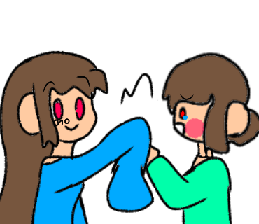 A slap in the face of my sister - ibisPaint