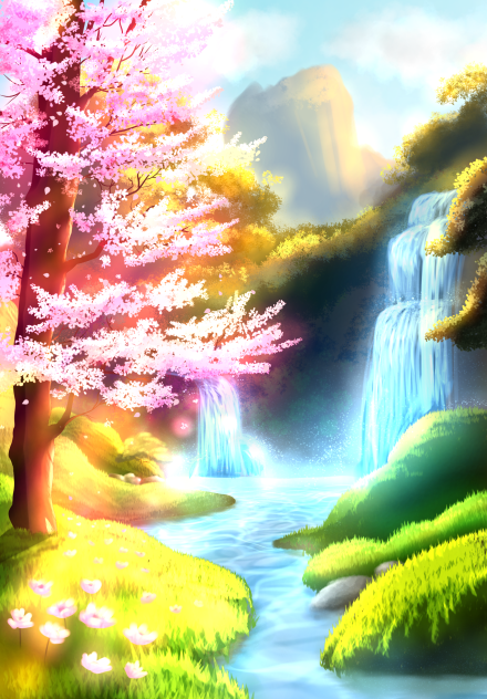 spring scenery - ibisPaint