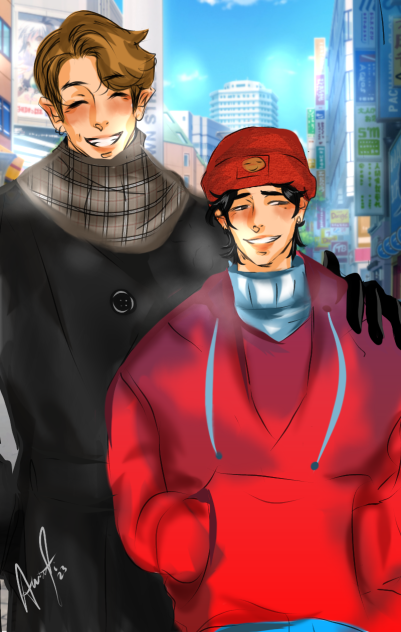 Cold day for a date, hehe - ibisPaint