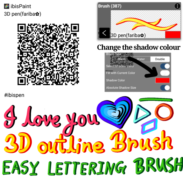 3D outline brush - ibisPaint