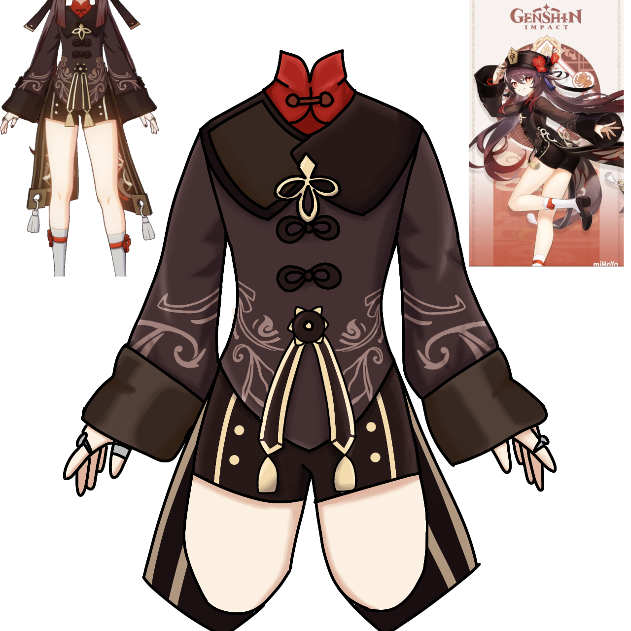 hutao clothes - ibisPaint