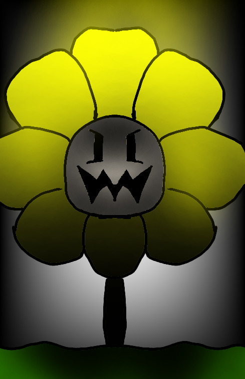 i draw FLOWEY - ibisPaint