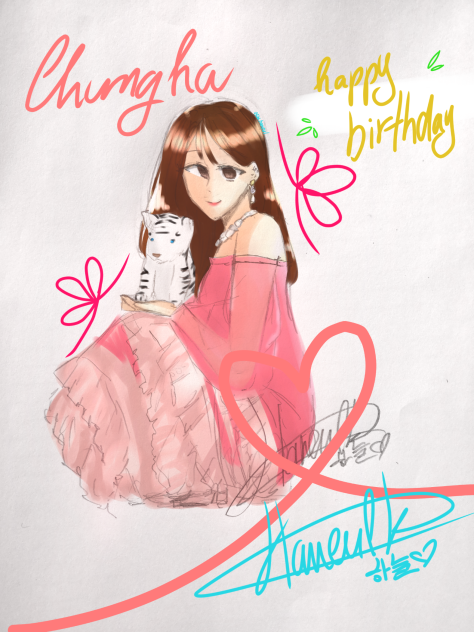 Hbd Chungha 💕 - ibisPaint
