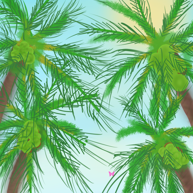 Palm_Trees - ibisPaint