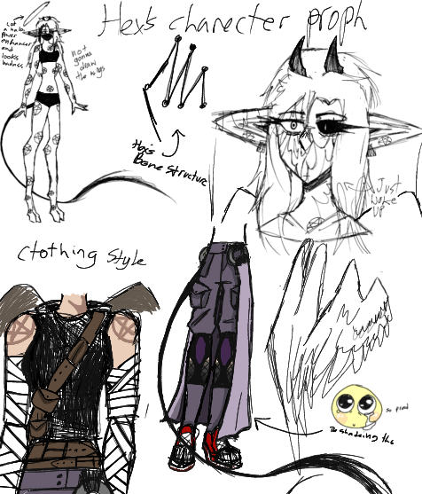 Hex's Charecter profile - ibisPaint