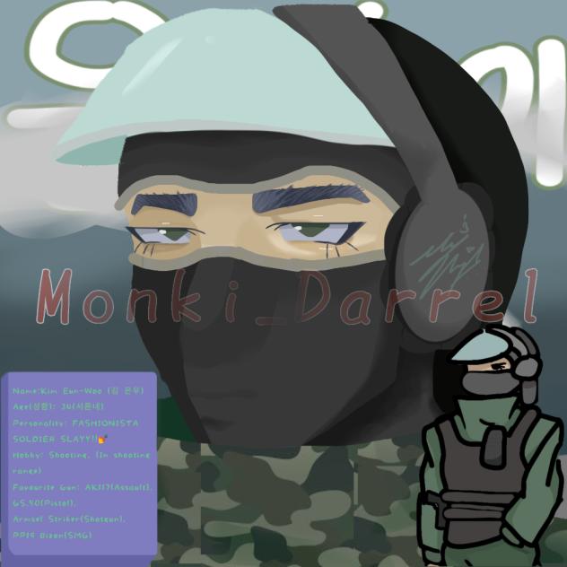 War OC wearing makeup- Kim Eun-Woo(김 은우) - ibisPaint