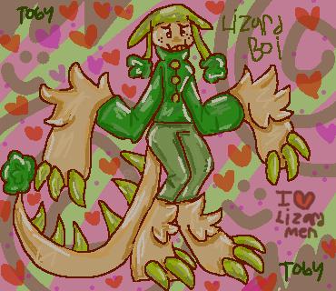 Brady (noddle arms and lizard man) - ibisPaint