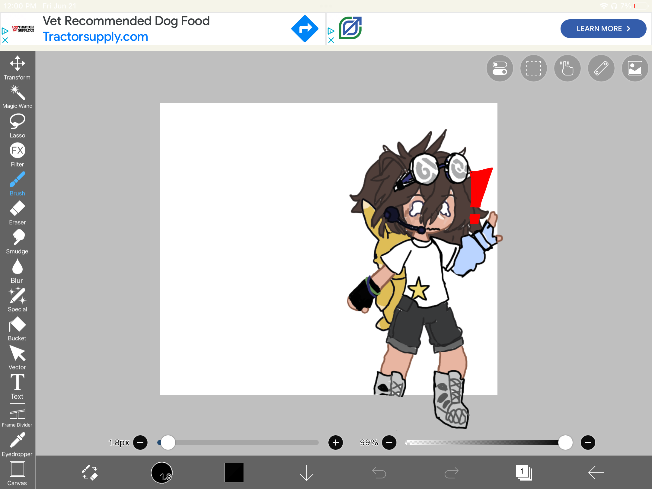 She Tried Running Away! - ibisPaint