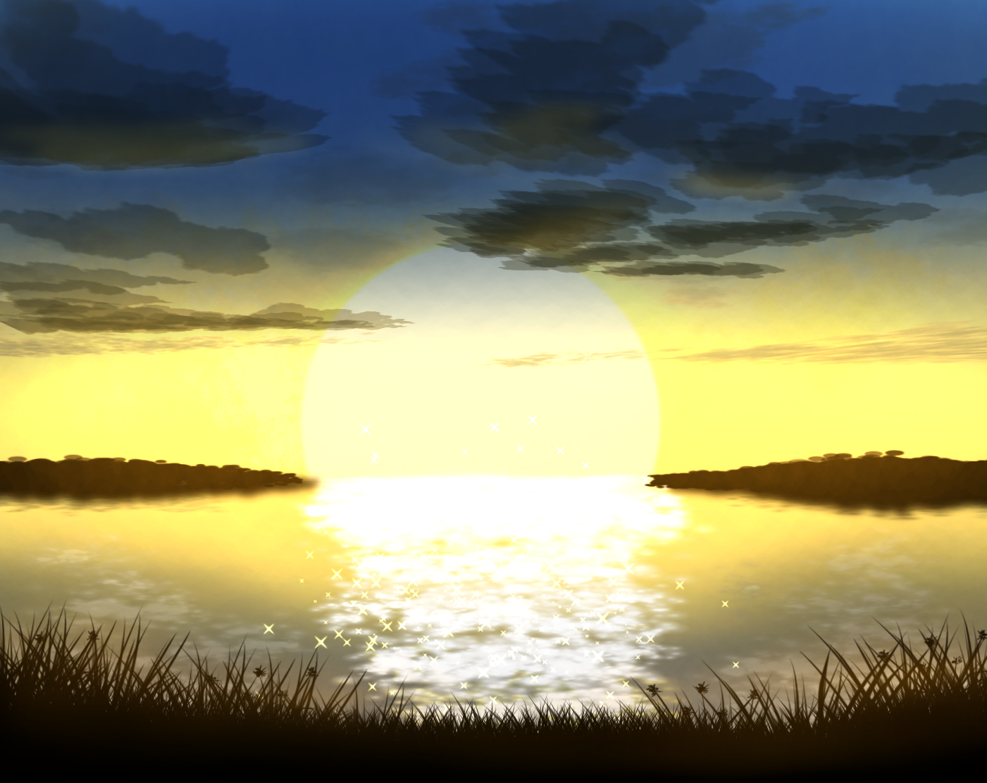 Sea View Sunset - ibisPaint