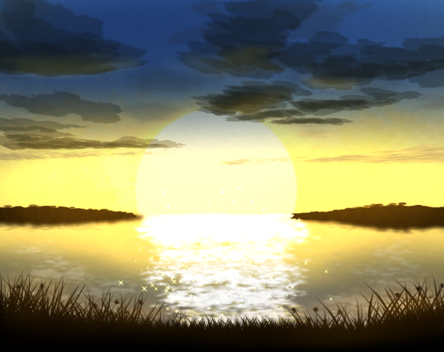 Sea View Sunset - ibisPaint