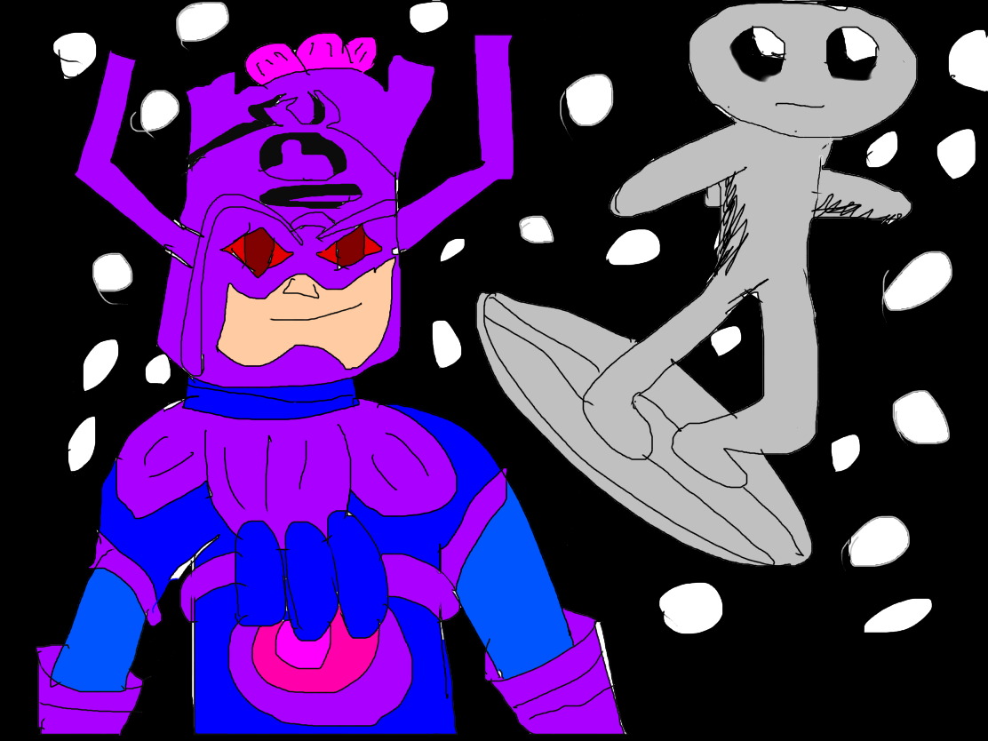 galactus and silver surfer - ibisPaint