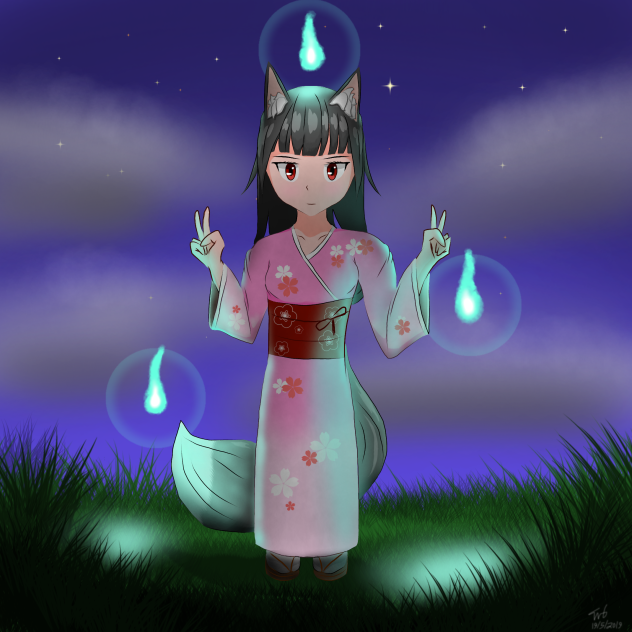 Yami The Spirit Fox - ibisPaint