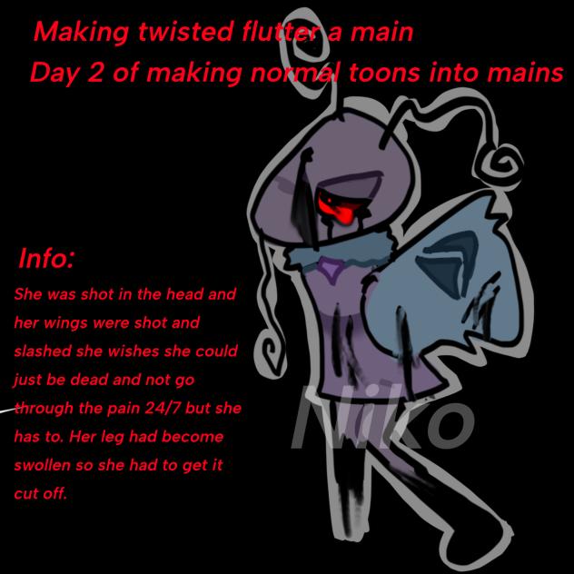 Flutter as a twisted main🦋 - ibisPaint