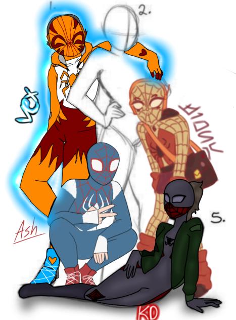 Spider-people collab - ibisPaint