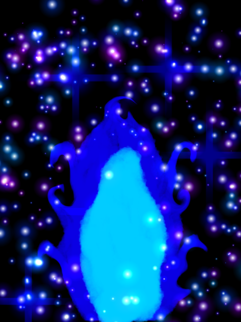 the blue fire - ibisPaint