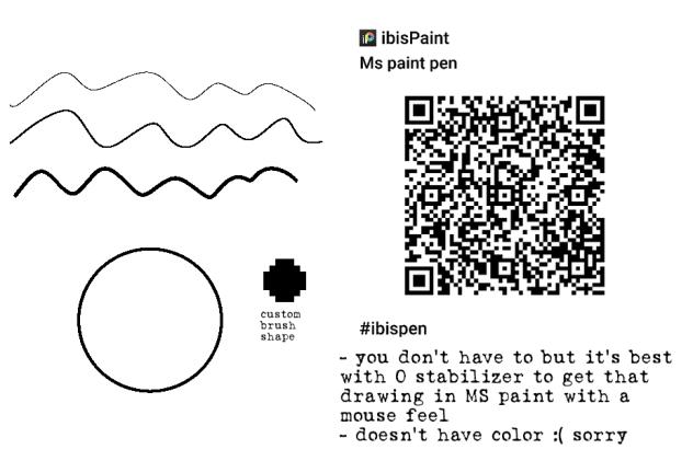 MS paint brush - ibisPaint