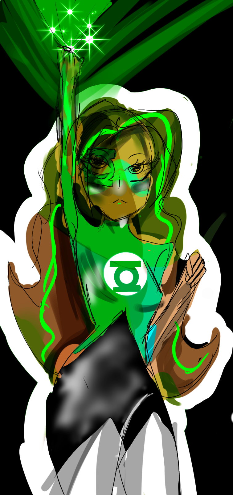 lanterna verde(dc super hero Girls!)2019 - ibisPaint