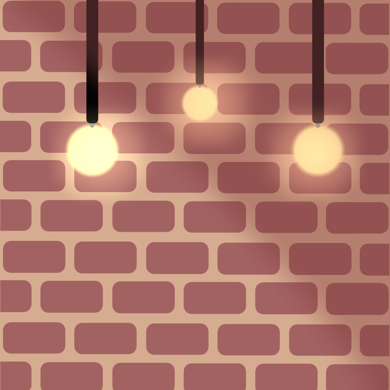 Brick wall (with lights and shadow) - ibisPaint
