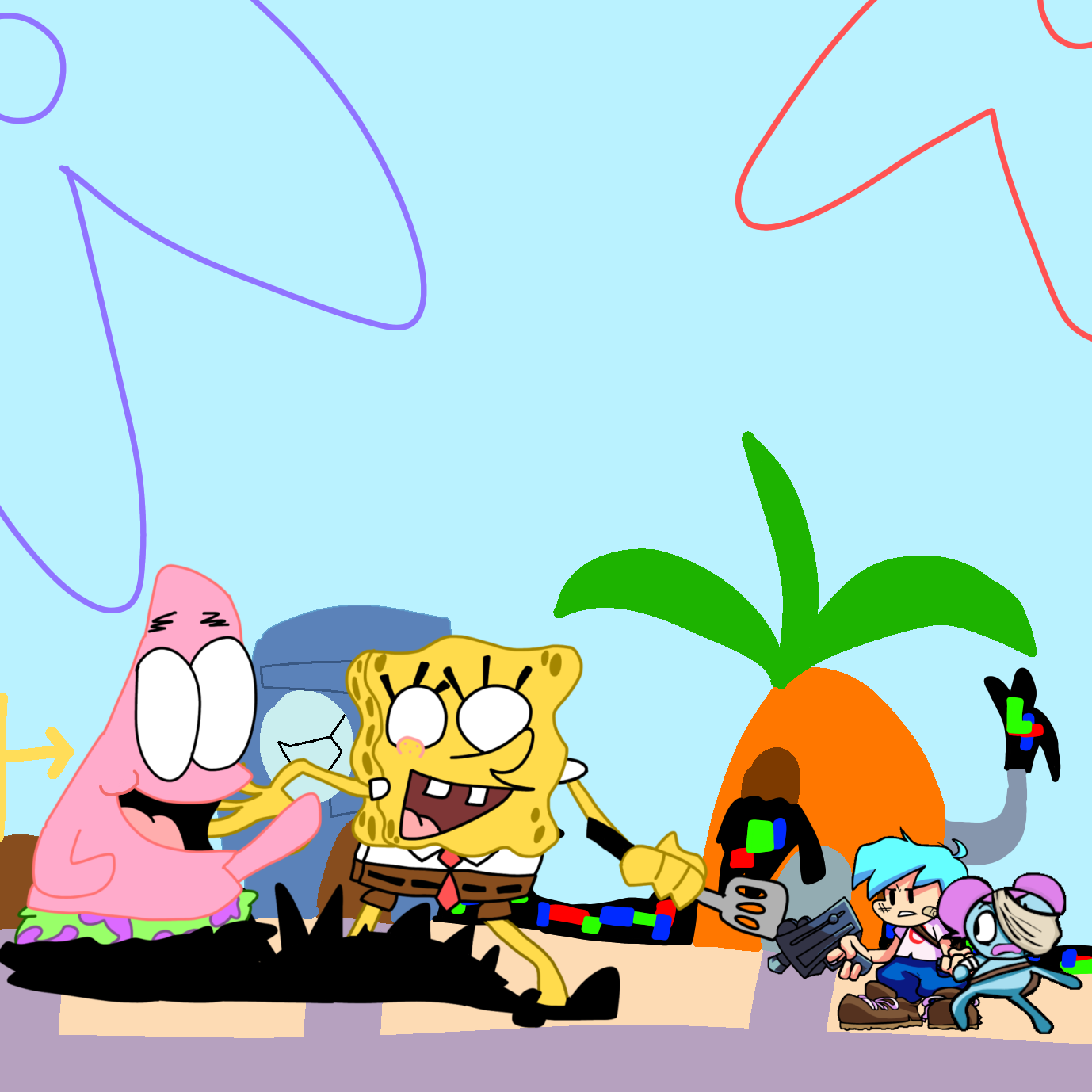 Sponge and star. - ibisPaint