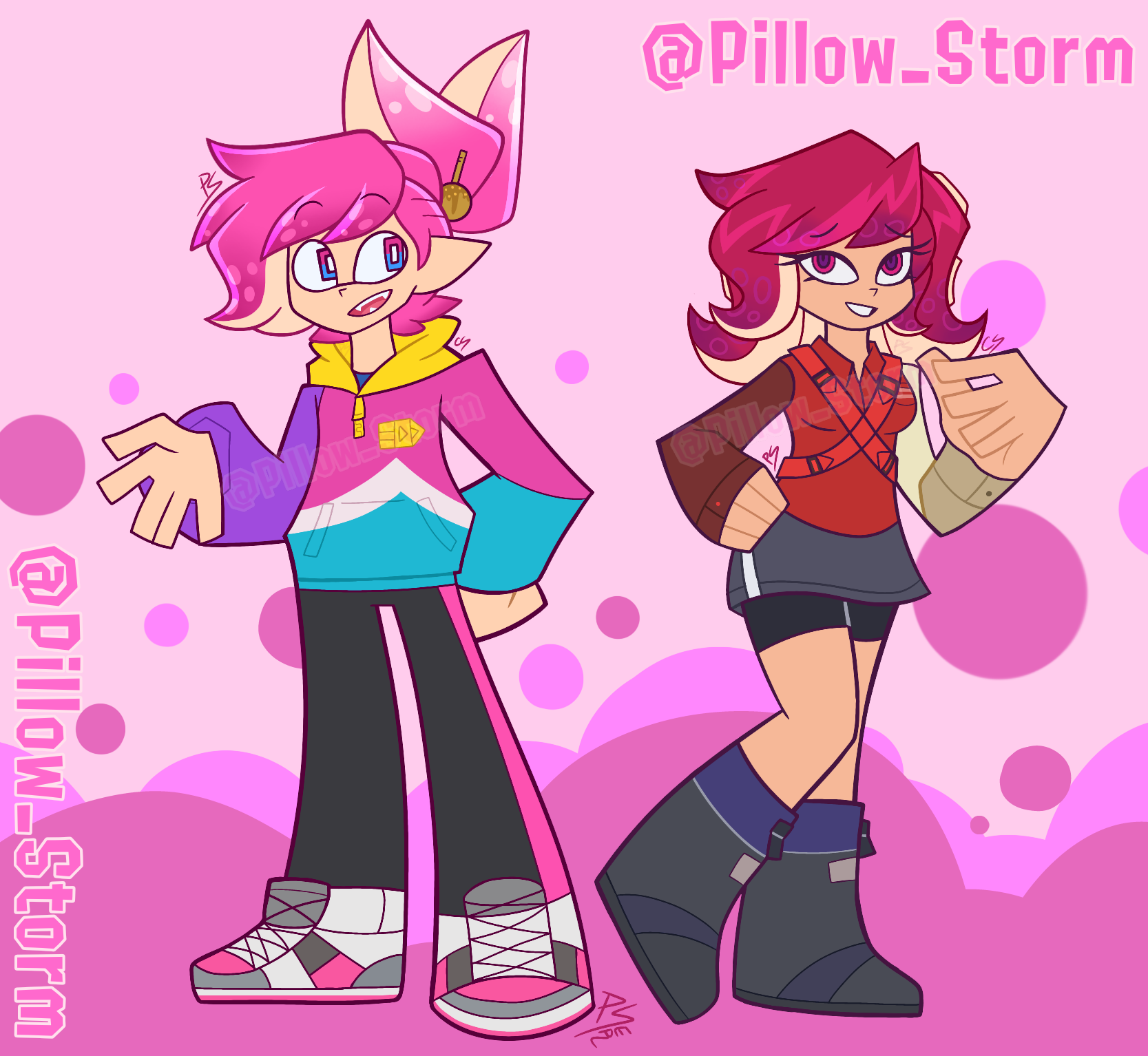 PASWG Jupiter & Olivia Splatoon OCs - ibisPaint
