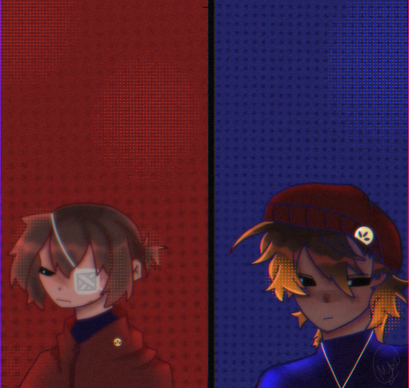 Red blue - ibisPaint