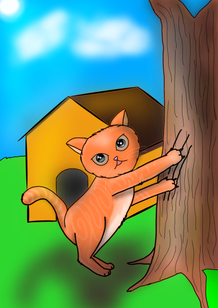 orange cat - ibisPaint