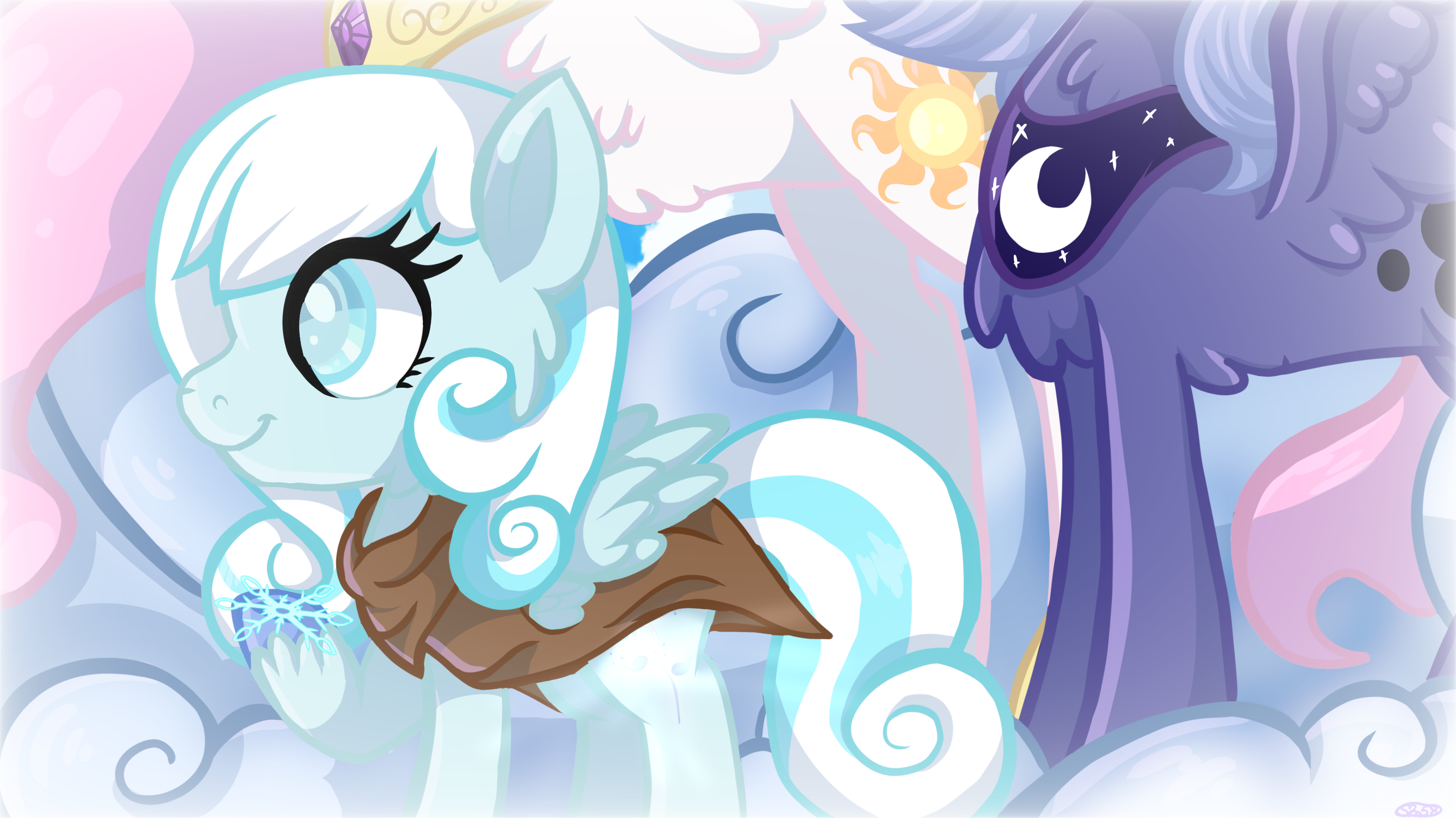 Snowdrop Drops the First Snowflake - ibisPaint