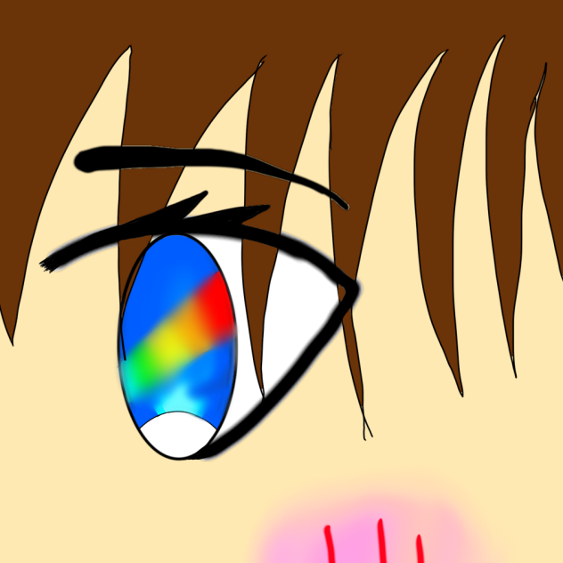 Quarter of a face - ibisPaint