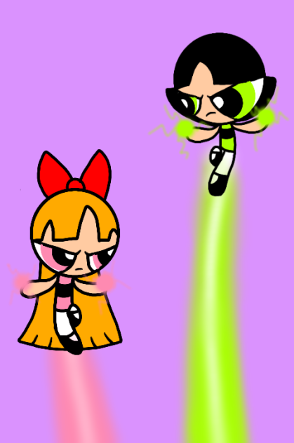 blossom vs. buttercup - ibisPaint
