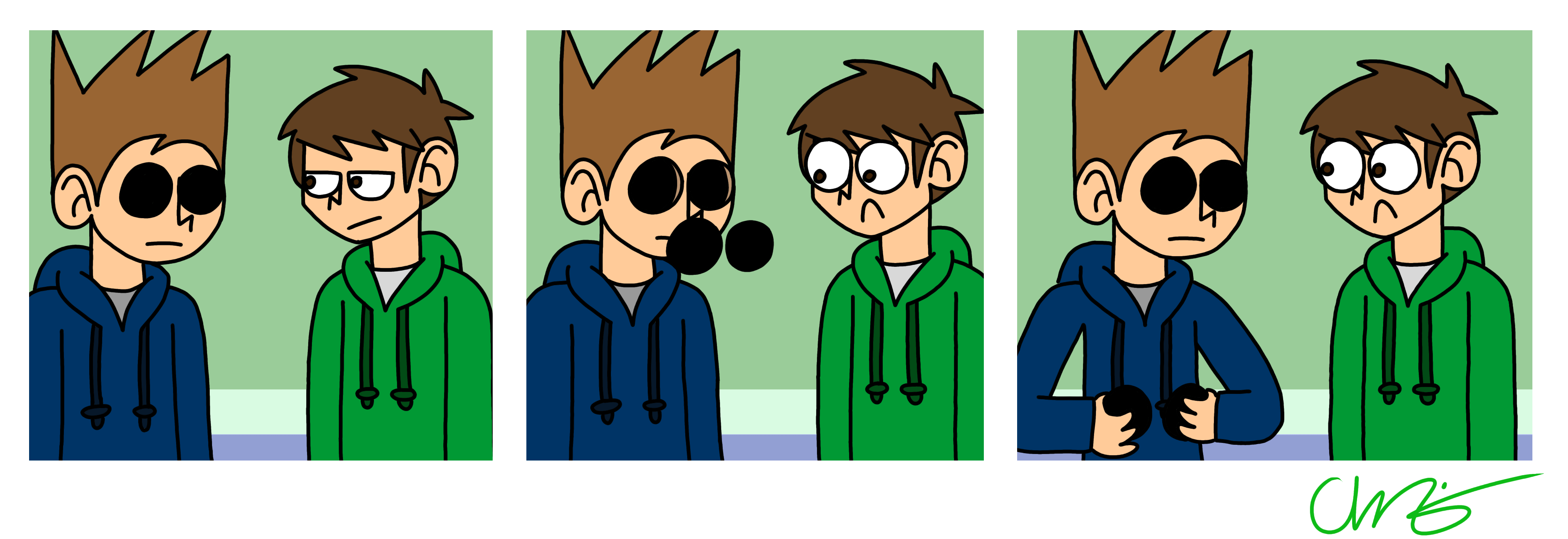 Unofficial Eddsworld comic eyes - ibisPaint