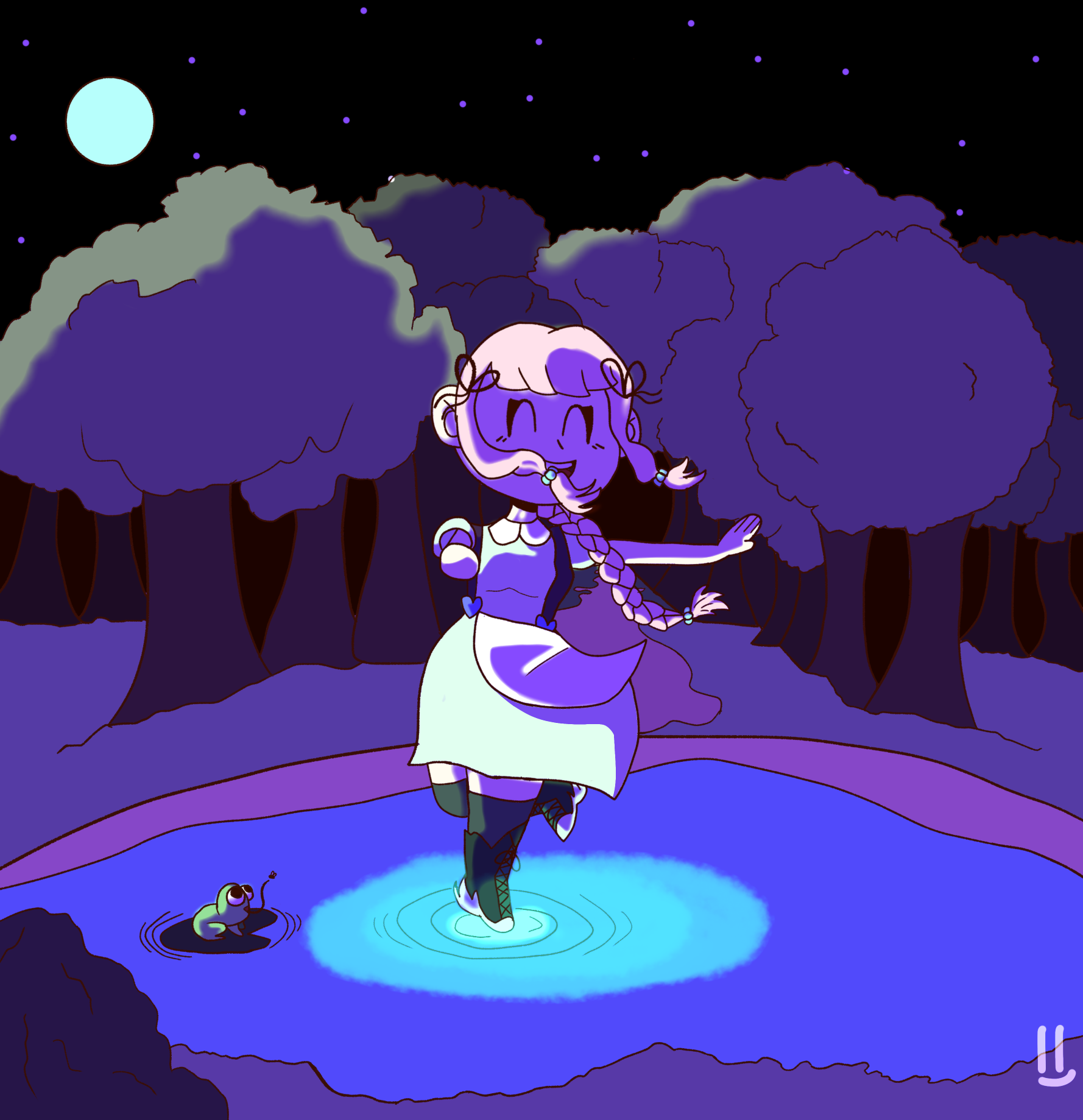 Spinning In A Clearling - ibisPaint