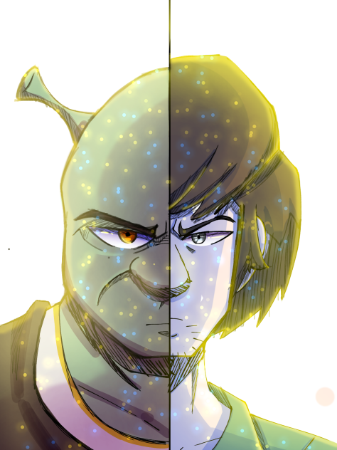 Shaggy vs Shrek - ibisPaint