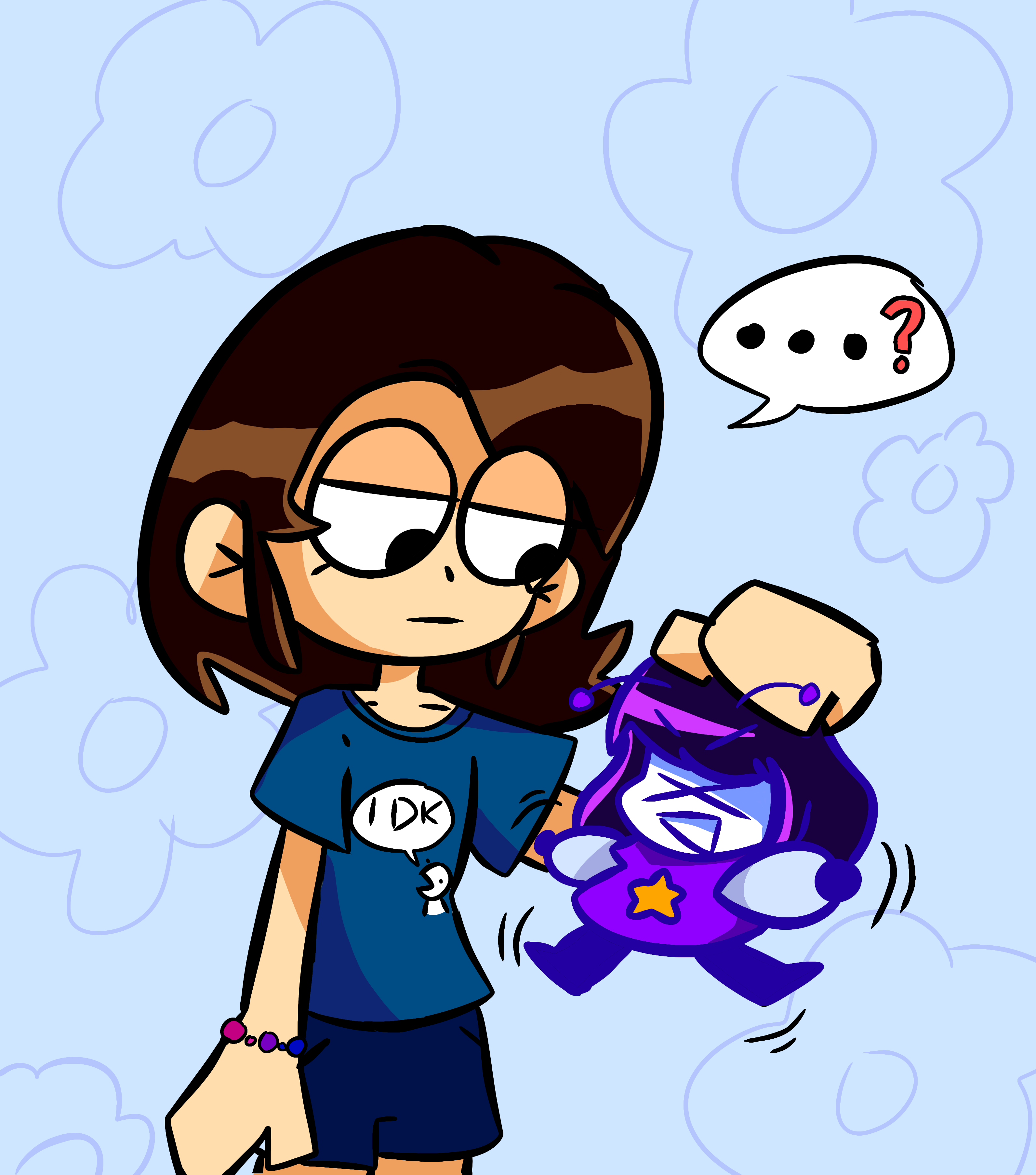 creator and her oc - ibisPaint