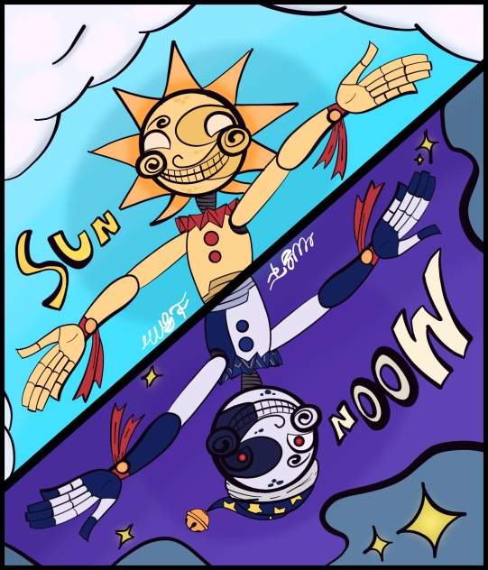 Sun and Moon - ibisPaint