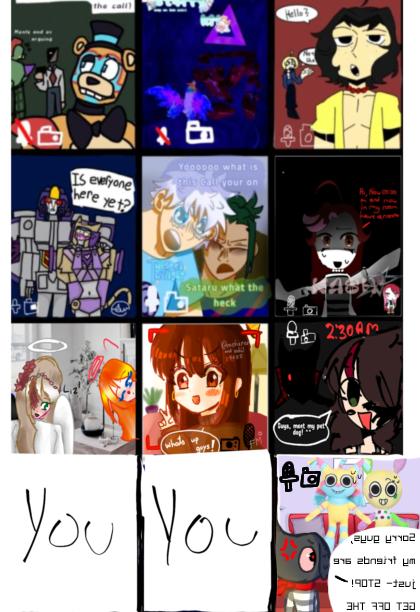 funny video call collab!🎪3️⃣📸📞 - ibisPaint