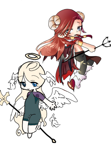 Angel and Demon collab! - ibisPaint