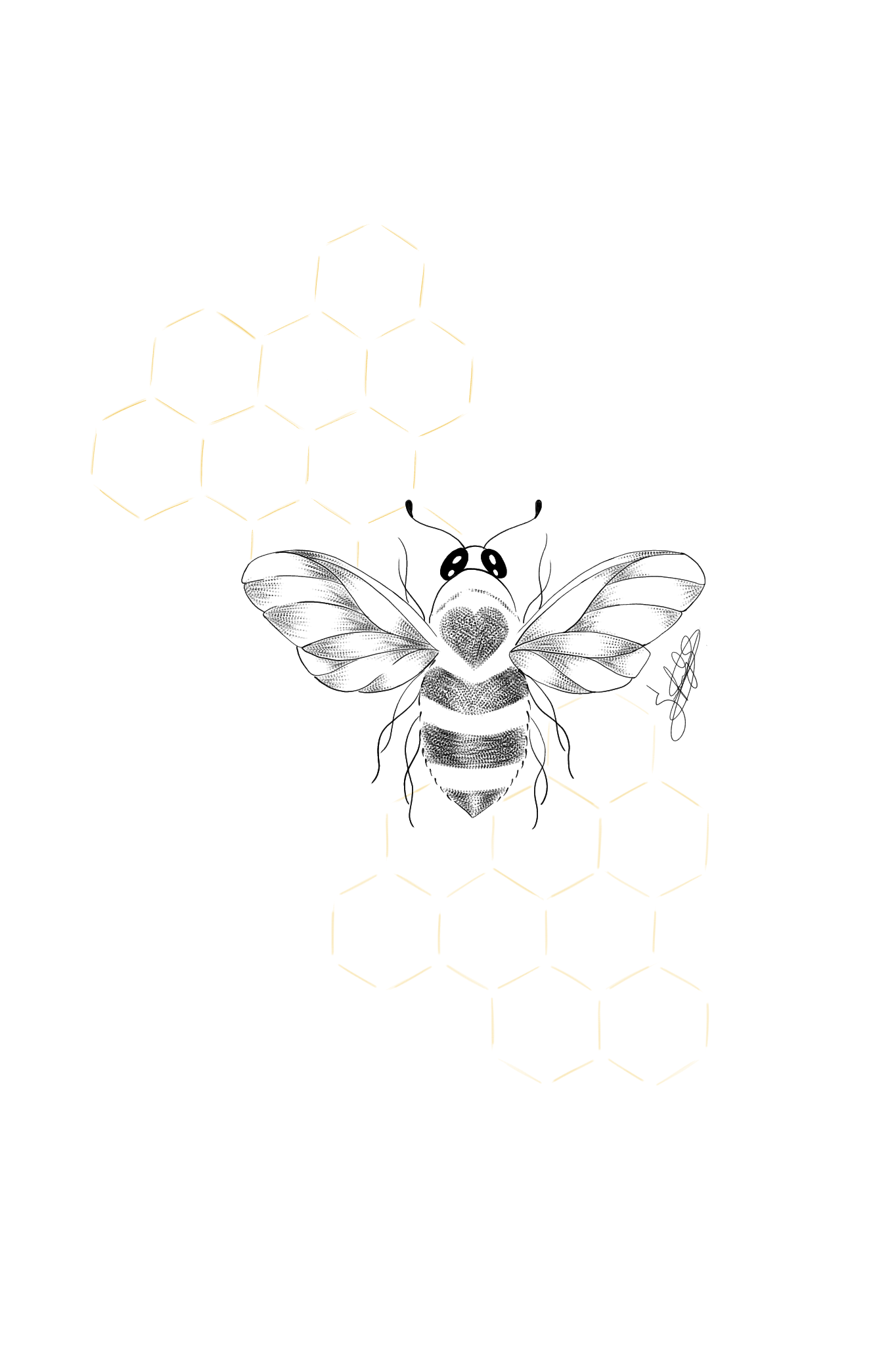 bee fine line - ibisPaint