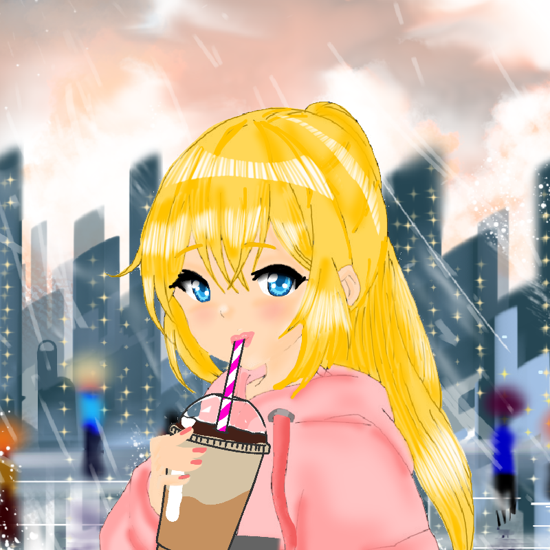 ice coffee - ibisPaint