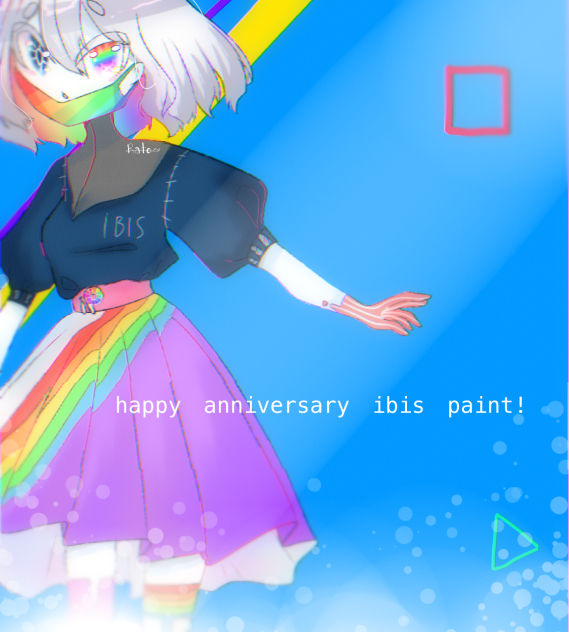 hapi anniversary ️🧡💛💚💙💜 - ibisPaint