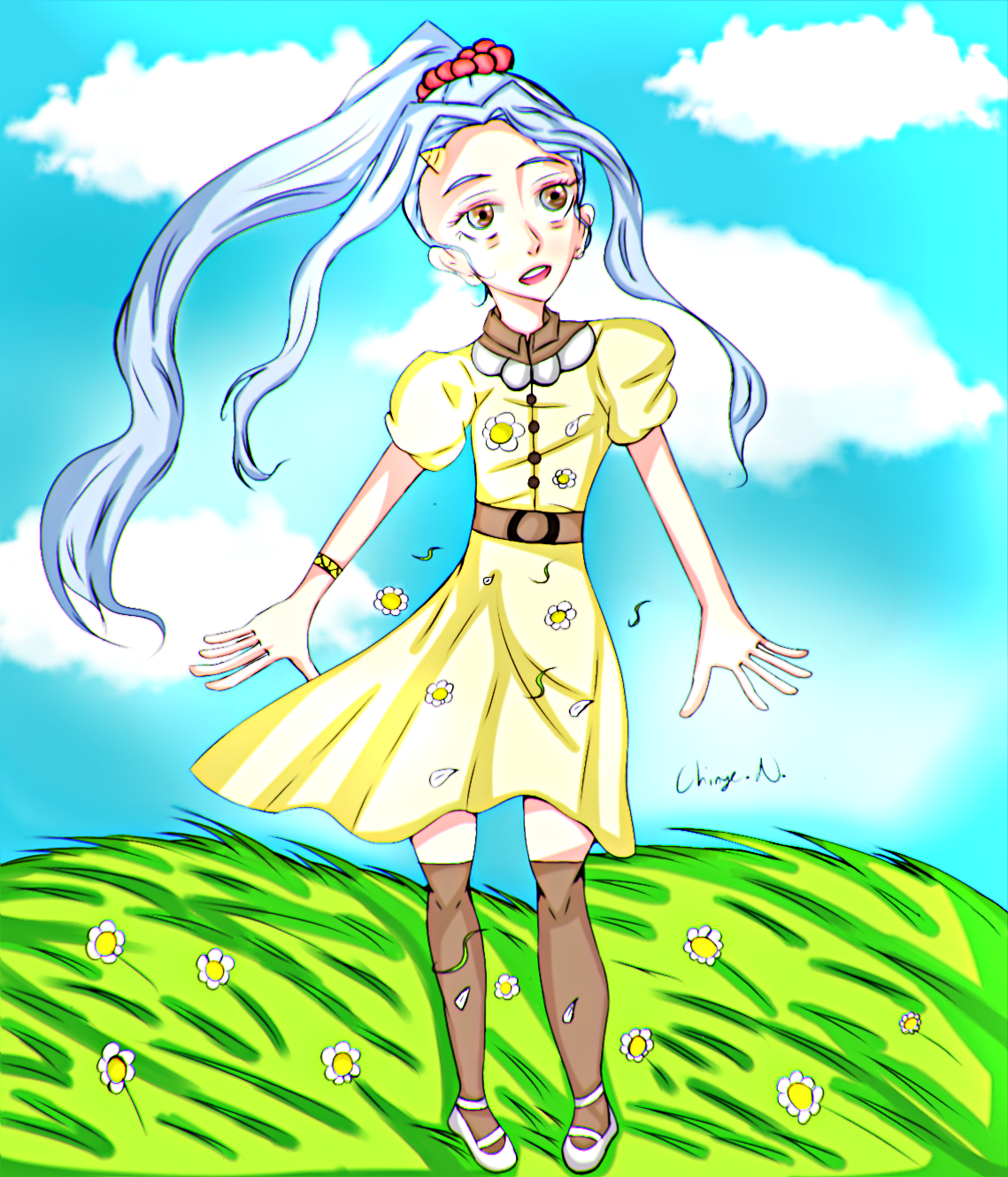 Sunny Daisy Day with Eri - ibisPaint