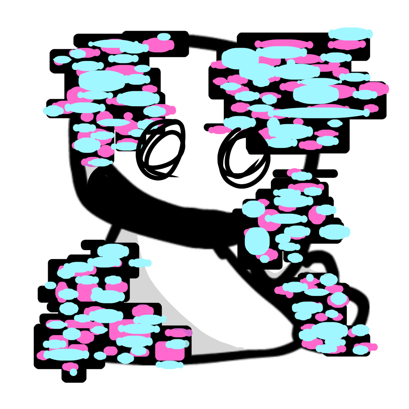 Glitched slash Corrupted BOB down - ibisPaint