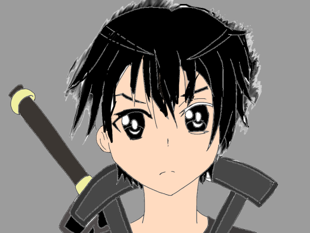 Kirito (kinda) - ibisPaint