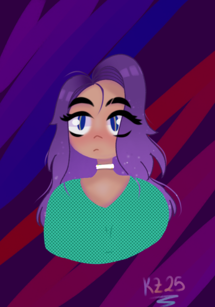 Purple Girl - ibisPaint