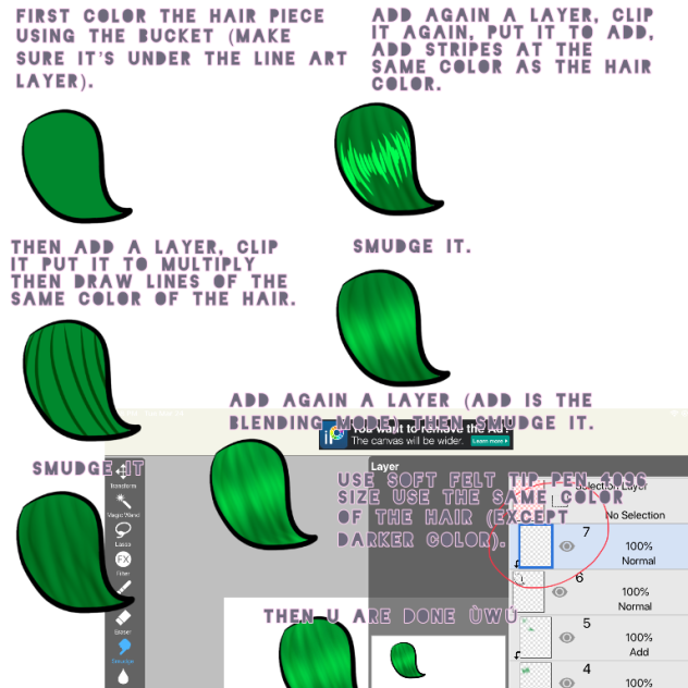 Hair shading tutorial ÙwÚ - ibisPaint