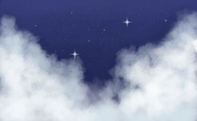 Cloudy Night Sky - ibisPaint